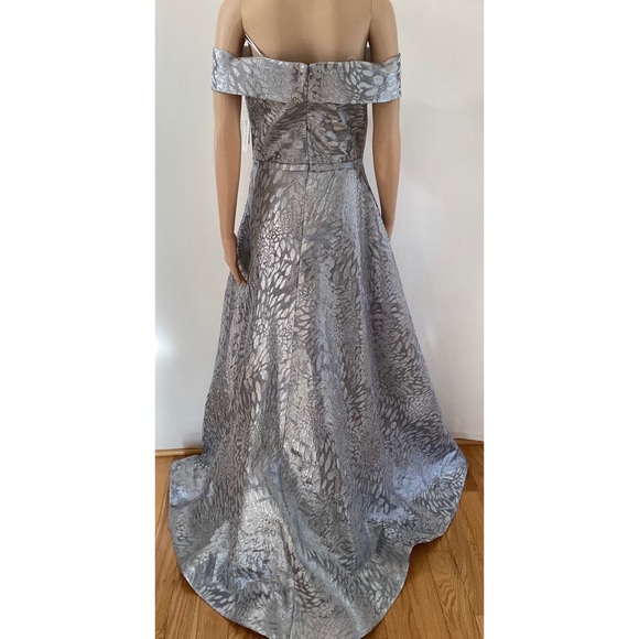 Rene Ruiz | Dresses | Rene Ruiz Metallic Off The Shoulder Gown | Poshmark
